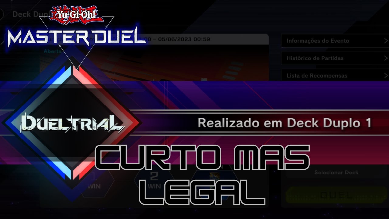 Novo DuelTrial: Deck duplo Disponível - Yugioh Mater Duel - YouTube