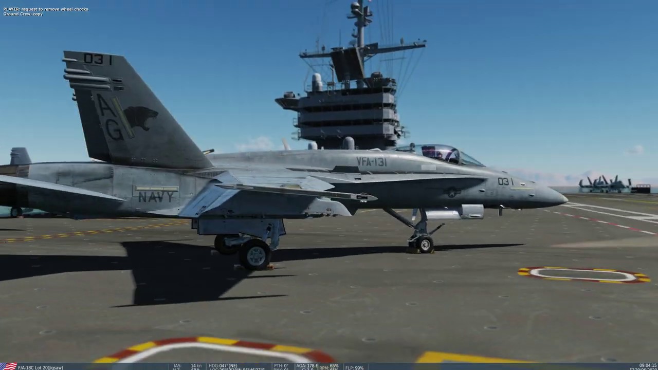 DCS - F-18 Hornet | Cold Start | Carrier Take Off | CCIP Bomb Drop ...