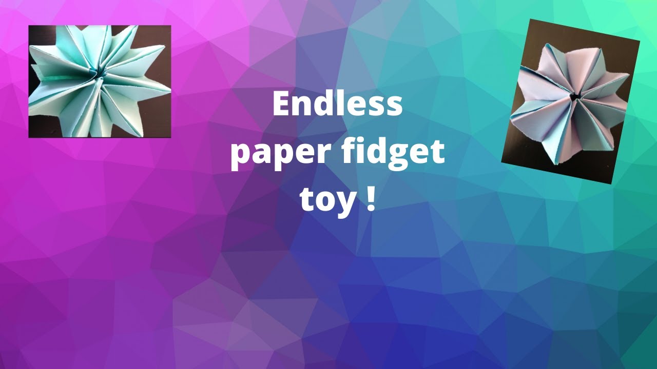 DIY never ending paper fidget toy - YouTube