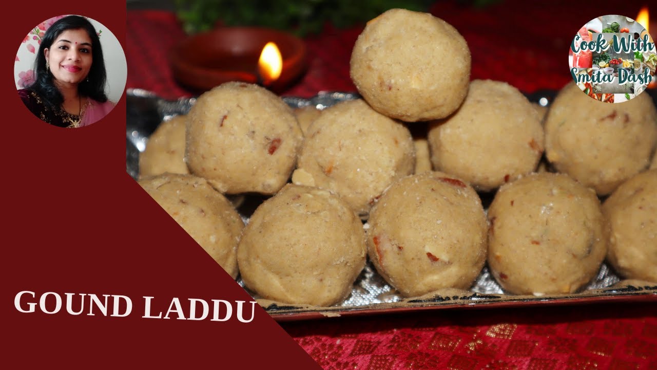 ଗୋନ୍ଦ ଲଡ଼ୁ | Gound laddu |Atta gound laddu| Atta laddu|Winter special ...