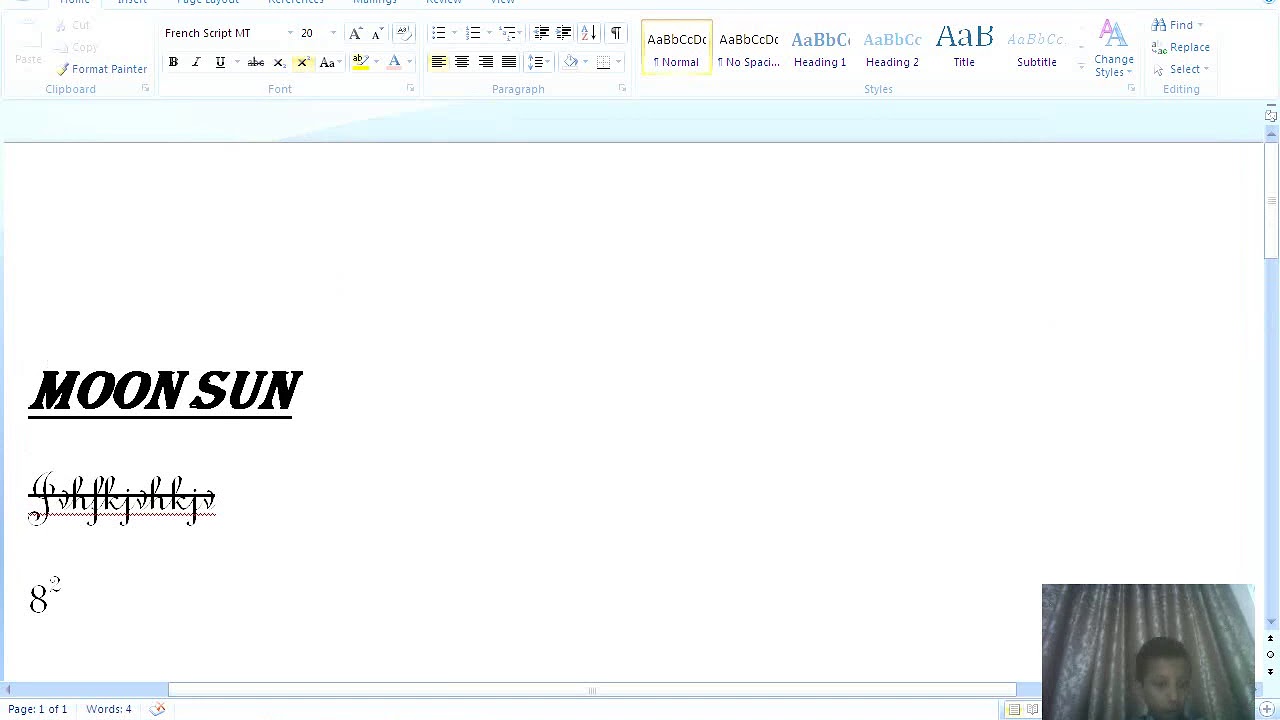 how design a wri!ing in winword? - YouTube
