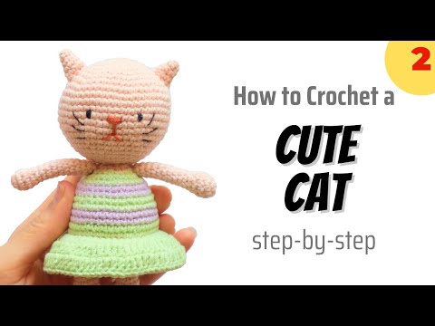 🐱 Crochet Cat Doll | Crochet Cat Keychain | Crochet Cat Toy (PART 2)