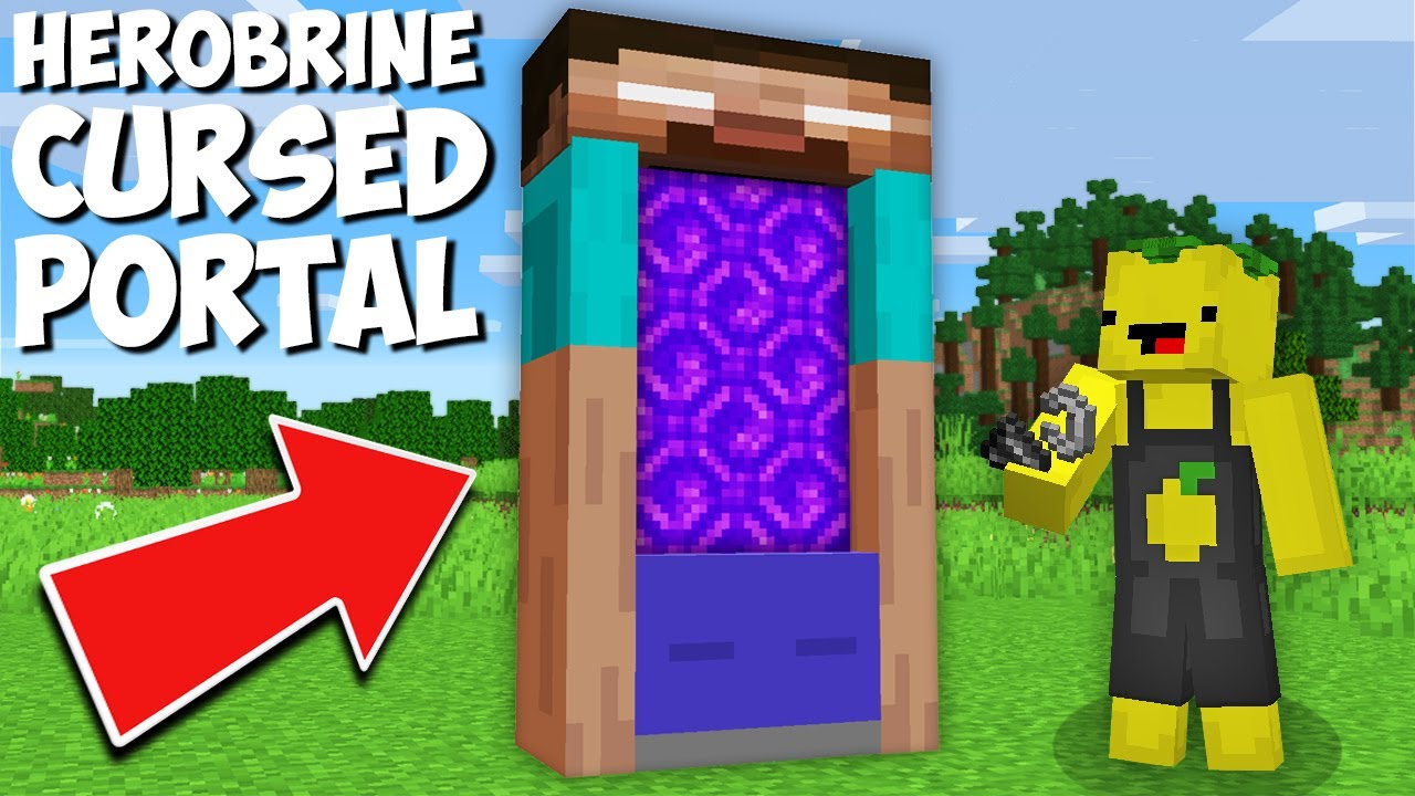 What if YOU ACTIVATE THIS CURSED HEROBRINE PORTAL in Minecraft ? NEW ...