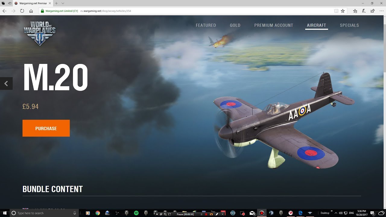 World of Warplanes M.20 Review - YouTube