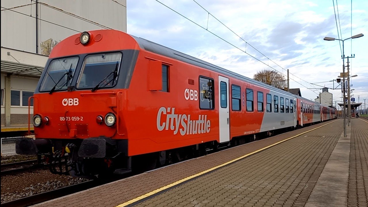 ÖBB City Shuttle mit Alpenstaubsauger ( Steuerwagen Nr.: 80-73 059-2 / ...