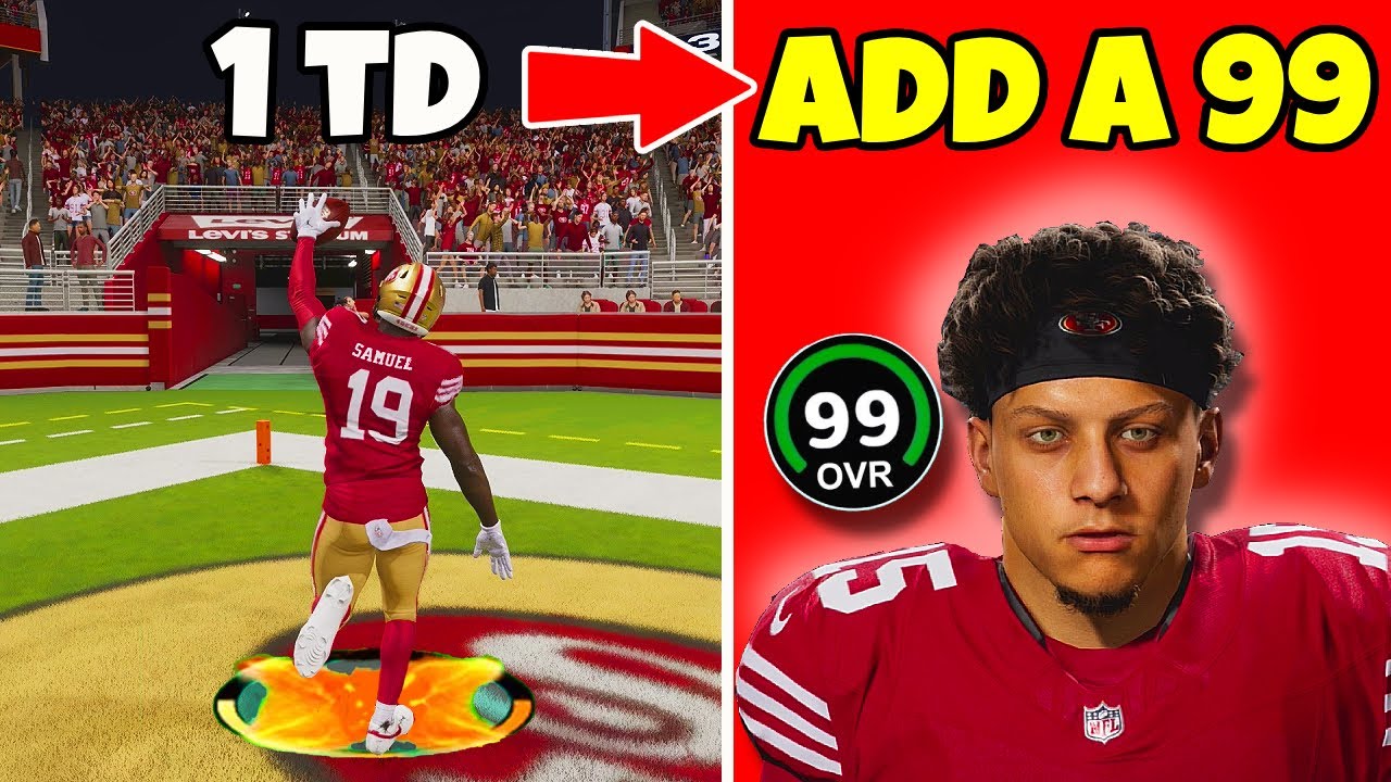 Score A Touchdown = Add A 99 Overall To The 49ers - YouTube