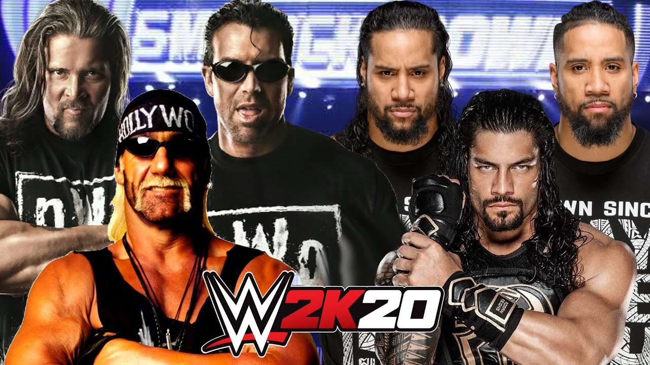 WWE 2K20 | NWO vs ROMAN REIGNS & THE USOS - YouTube