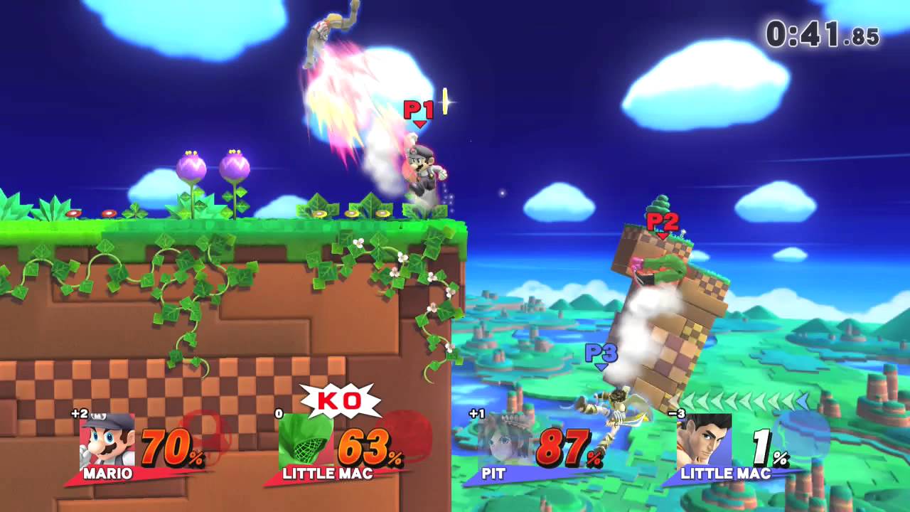Mario and Little Mac vs. Pit and Little Mac - YouTube