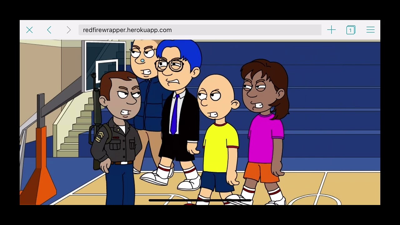 Caillou goes to military school - YouTube