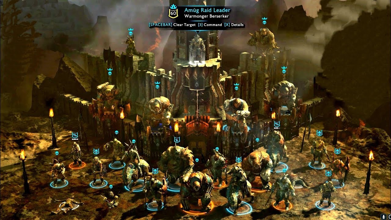 Shadow of War - Level 60 Fort Defenses - YouTube