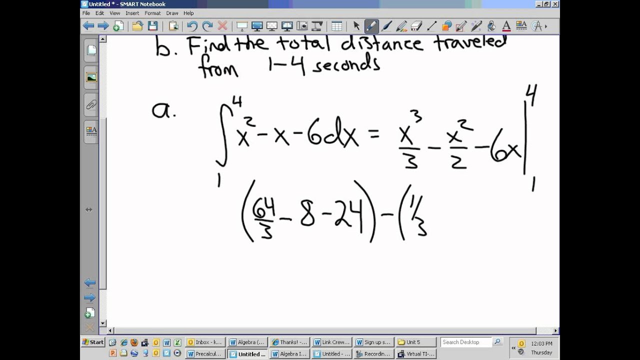 Calculus Unit 5.4 Notes Net Change Theorem Video 1.wmv - YouTube