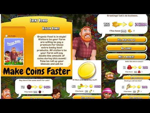 How To Make Hay Day Coins In Farm Visitors Event | Make Hay Day Coins ...