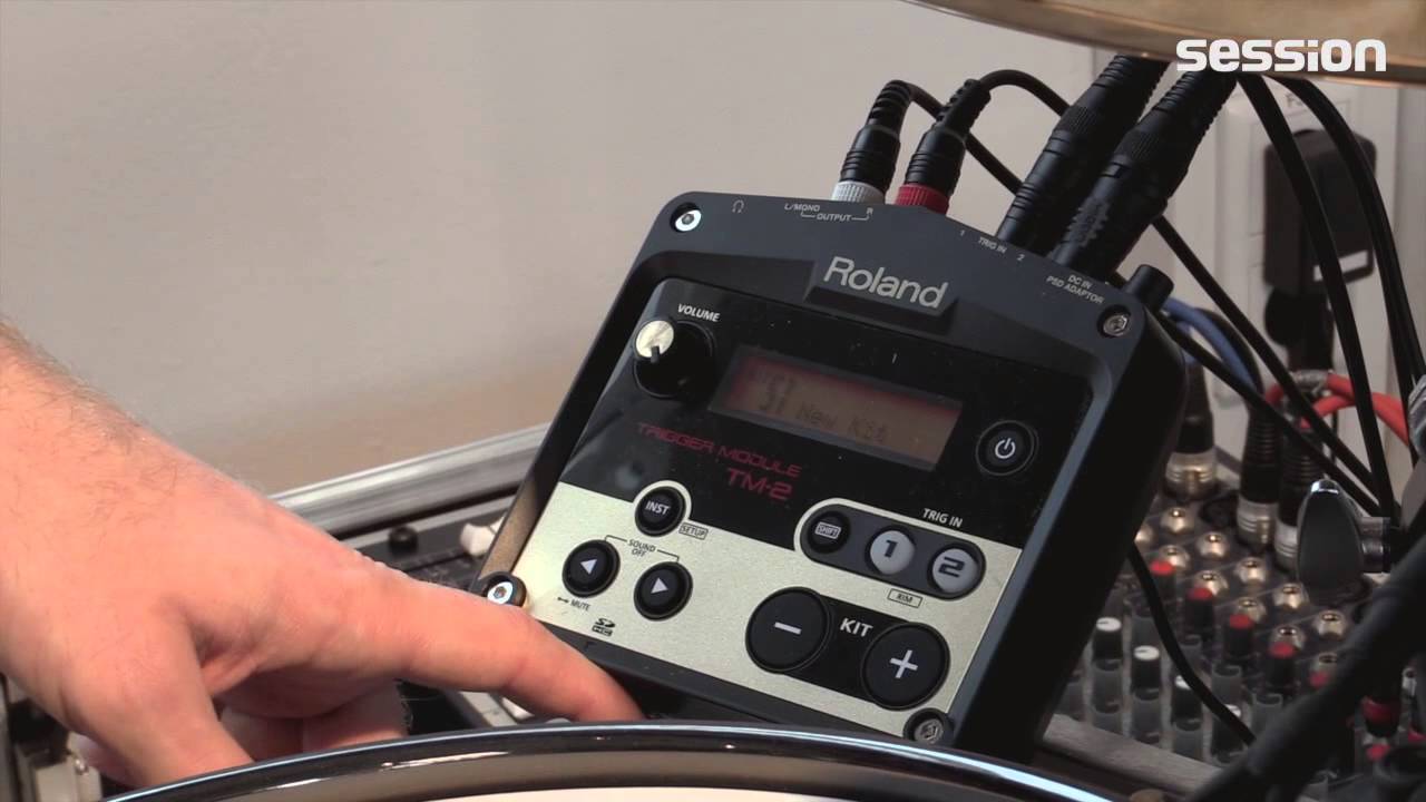 HYBRID DRUMS mit ROLAND TM-2, RT-10, BT-1 und SPD-SX - YouTube
