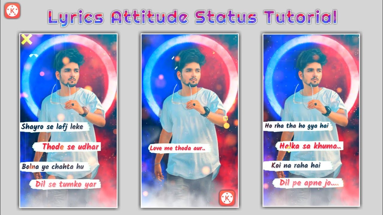 Lyrics Attitude Status Tutorial | Attitude Status Video Editing ...