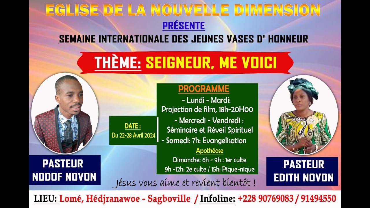 SEIGNEUR ME VOICI POUR MON EGLISE J2 25 4 24 ENSEIGNEMENT TRES EDIFIANT ...