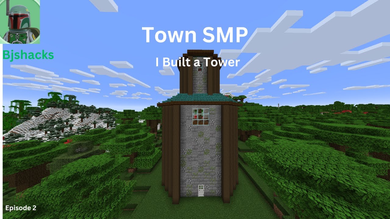 I Built a Tower to Watch Over the Entire Server in the Town SMP! - YouTube
