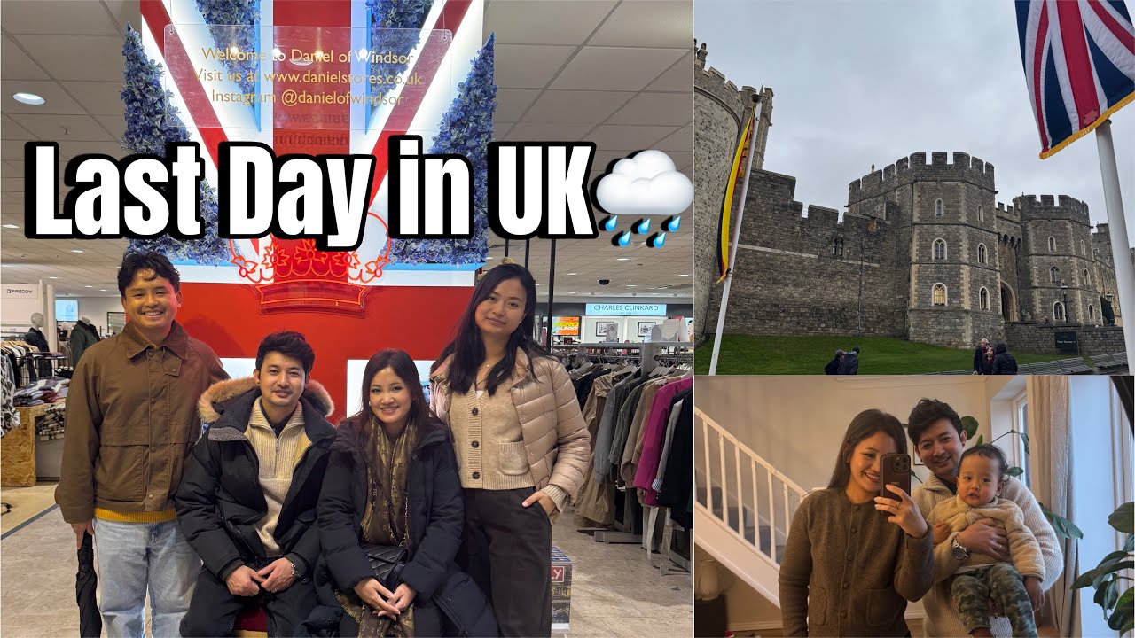 Typical British rainy day🇬🇧 Winsdor ghumgham|| Bye London👋 # ...