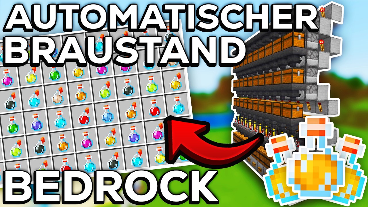 AUTOMATISCHER BRAUSTAND MINECRAFT BEDROCK 1.21 - YouTube