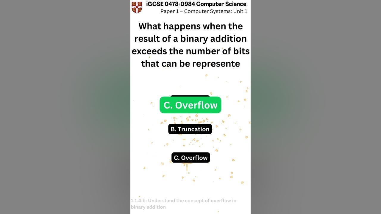 iGCSE Computer Science 0478 0984 Paper 1 Unit 1 q024 v1 - YouTube