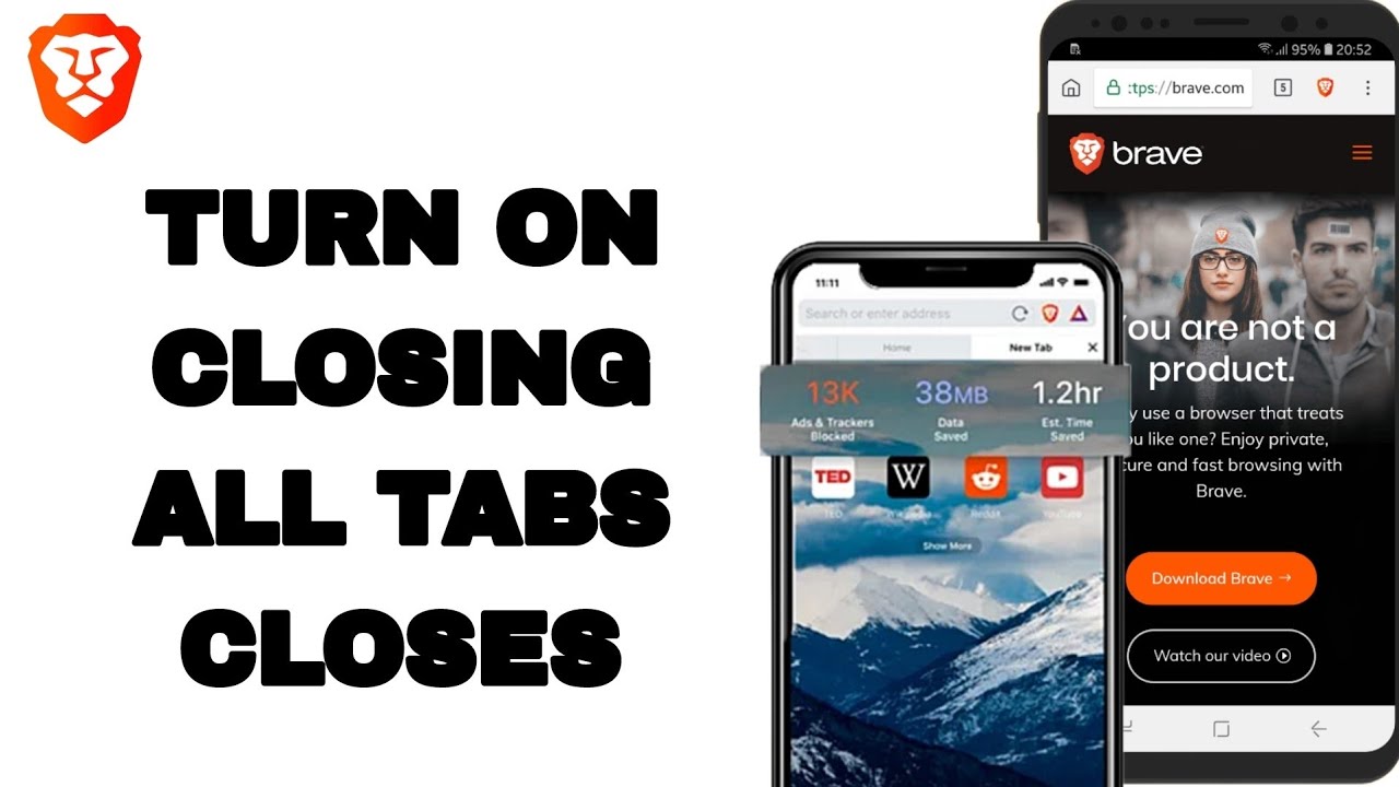 How To Turn On Closing All Tabs Closes On Brave Private Web Browser App ...