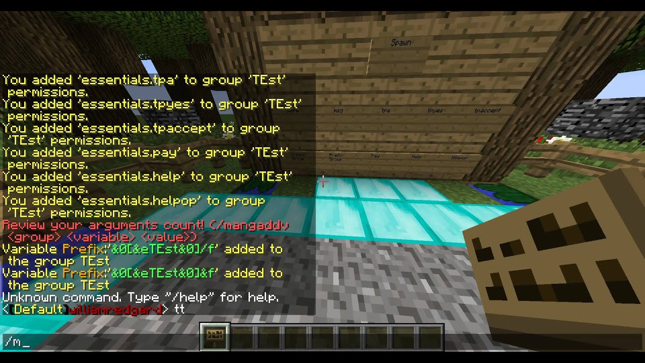 Hur man fixar perms med GroupManager (Svenska) - YouTube