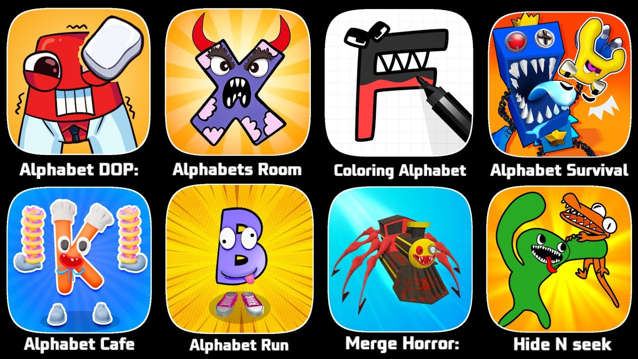 Alphabet DOP, Alphabet Room Maze, Coloring Alphabet ASMR, Alphabet ...