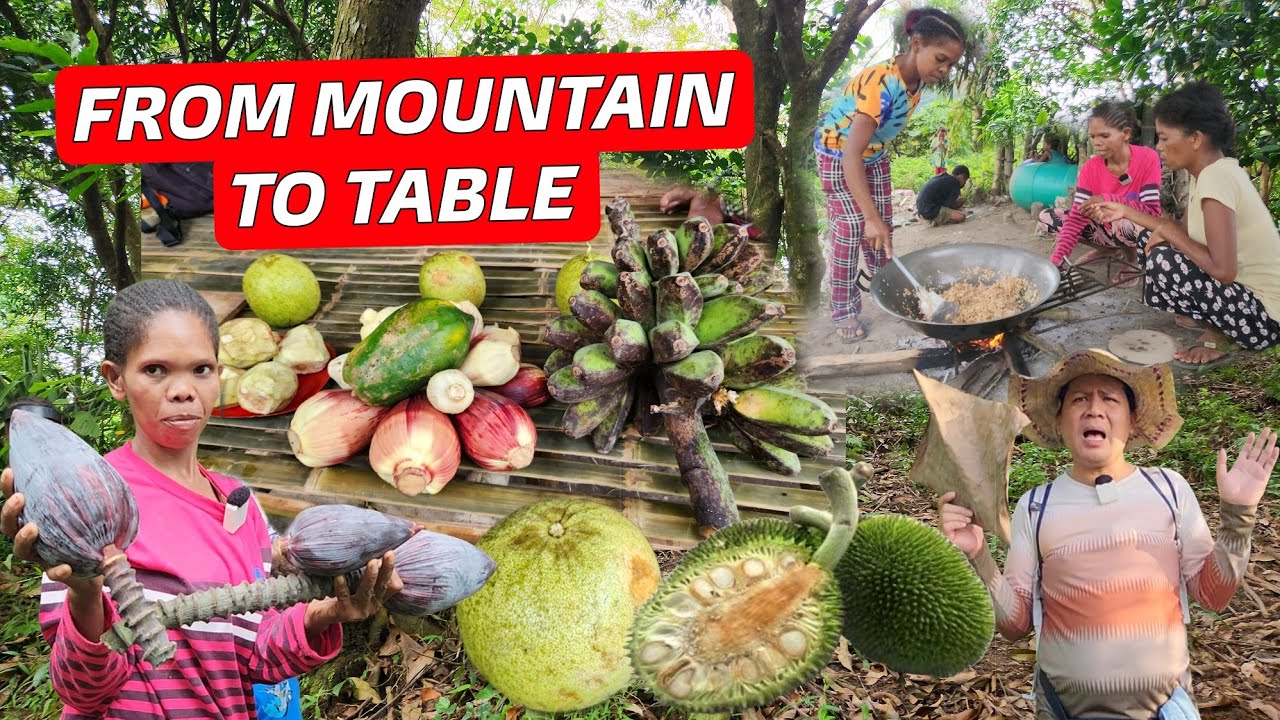 SIMPLENG BUHAY SA BUNDOK GULAY ANG ULAM NAMIN SISIG NA PUSO NG SAGING ...