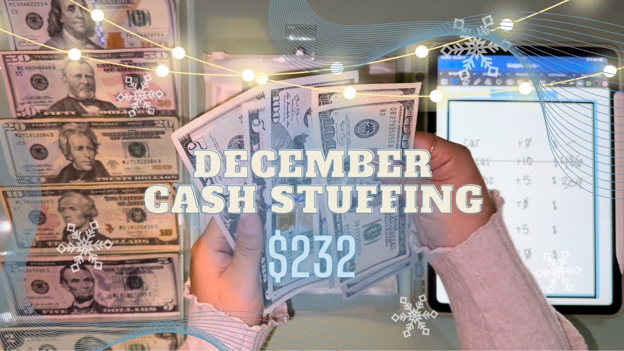 DECEMBER | Cash Stuffing #5 | $232 | Cash Envelopes | Long/Short Term ...