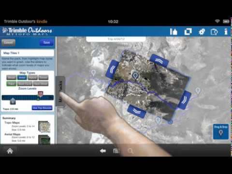 MyTopo Maps for Kindle Fire Tutorial: Saving Maps to Your Device - YouTube
