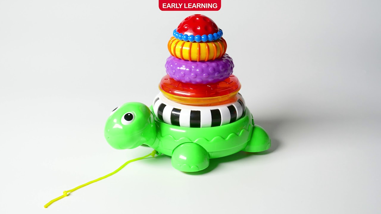 Pull Along Stacking Turtle - YouTube