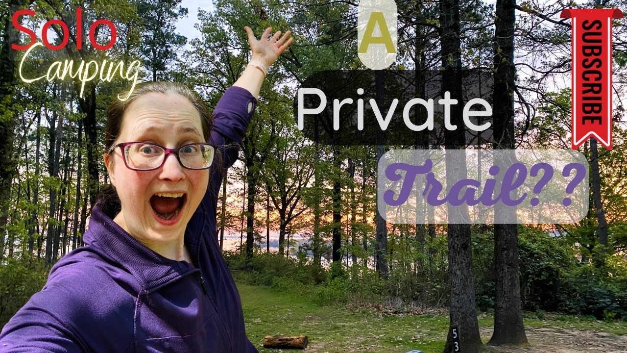 Solo Camping on a Lake with a GORGEOUS PRIVATE TRAIL - YouTube