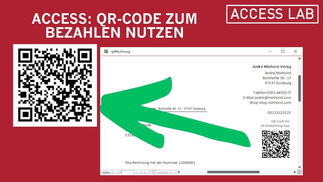Access: QR-Code zum Bezahlen nutzen - YouTube
