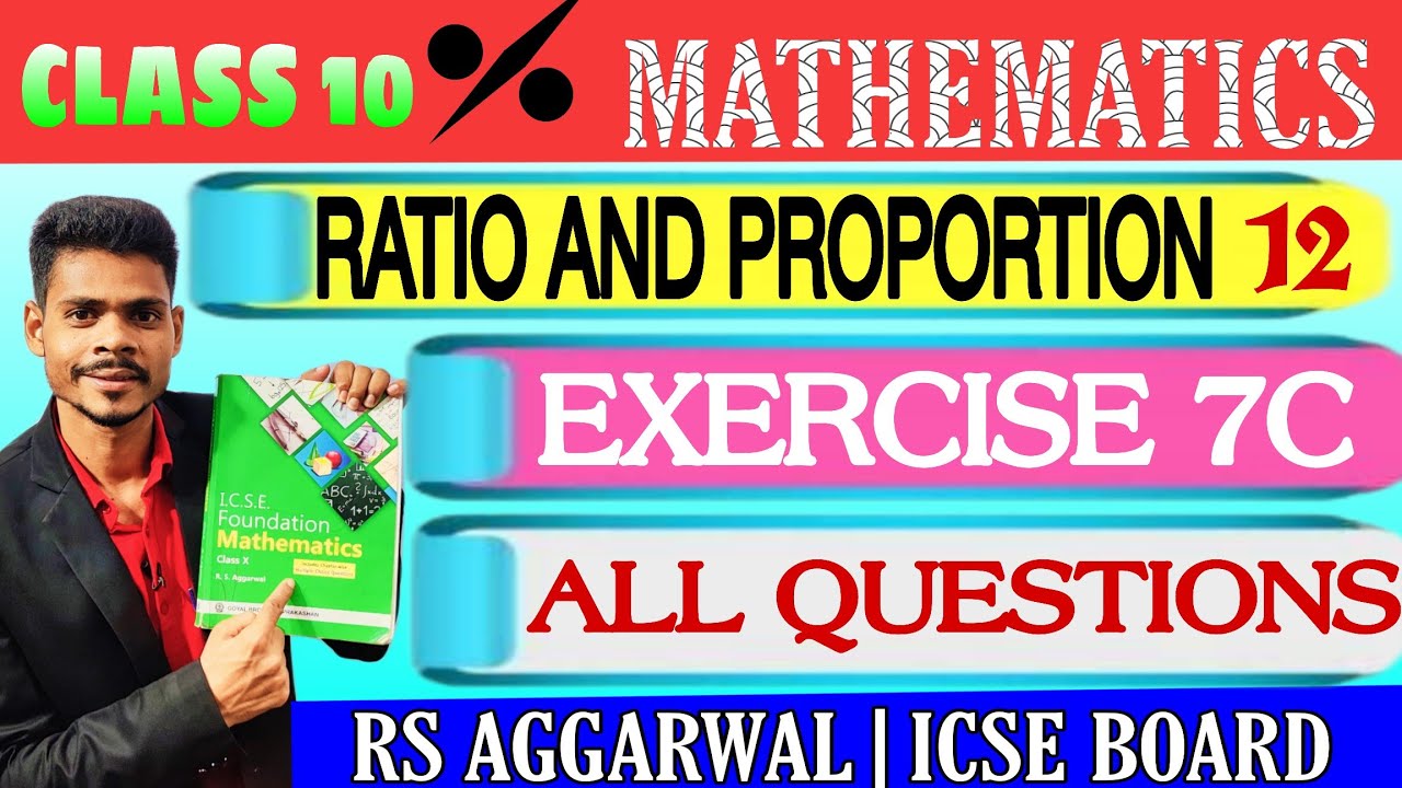 Class 10 maths|Ration and proportion|exercise 7Call questions|rs ...