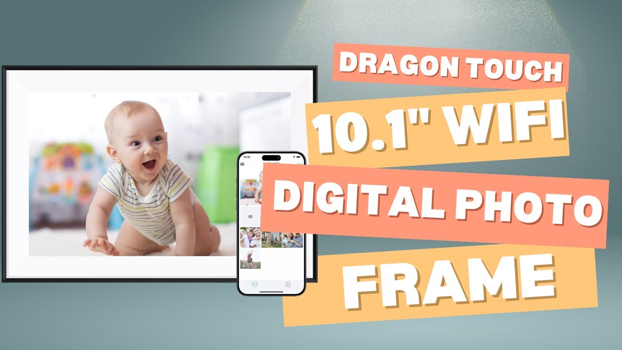 Watch Me Setup My Dragon Touch Digital Picture Frame - YouTube