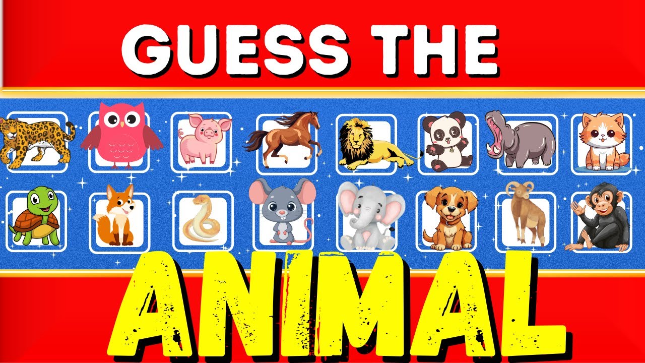 Guess and learn the Animals | Guess The Animal By picture - YouTube