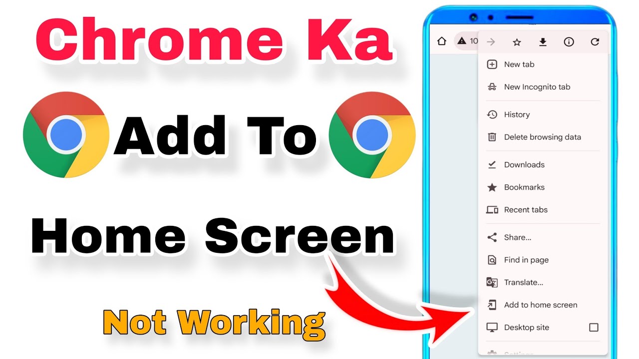 Add to home screen not working | App icon not showing on phone screen # ...