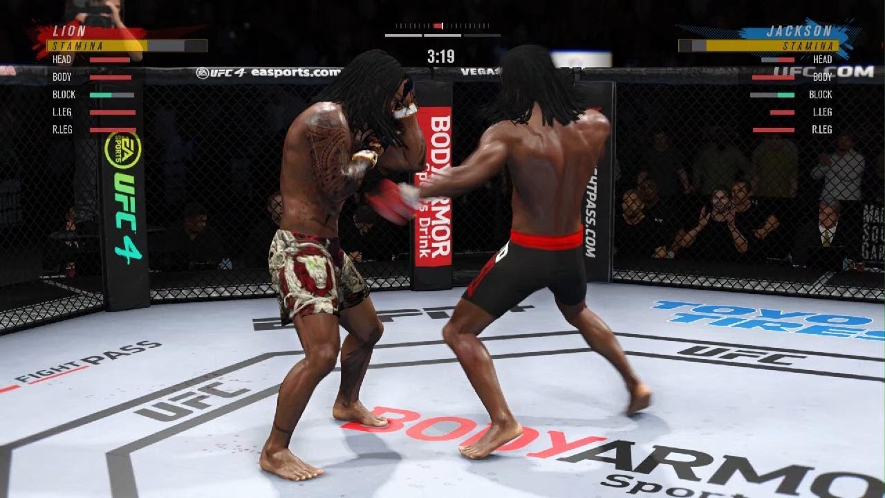 EA SPORTS UFC 4 HIGHLIGHTS - Clean Spinning Back Kick Ends Opponent ...