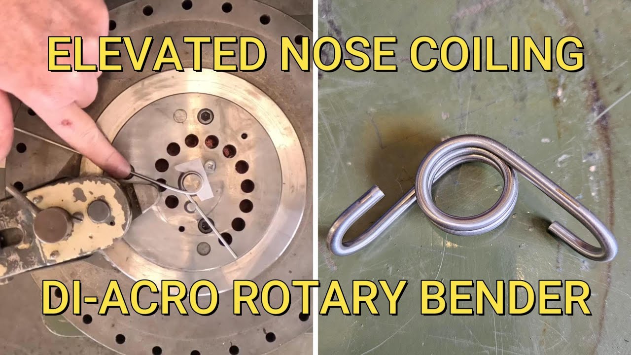 ELEVATED NOSE COILING DI-ACRO BENDER - YouTube