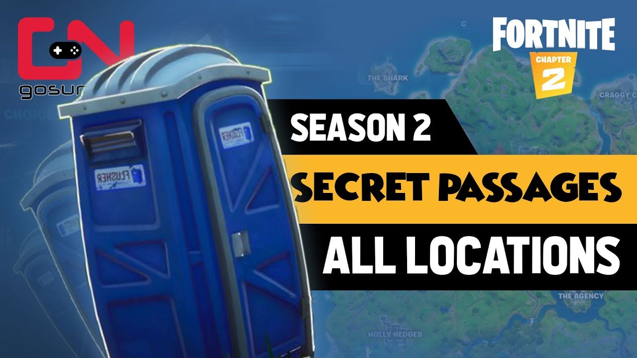 ALL Secret Passages Locations Fortnite Tunnels - Hide in Secret Passages Week 2 Chapter 2 ...