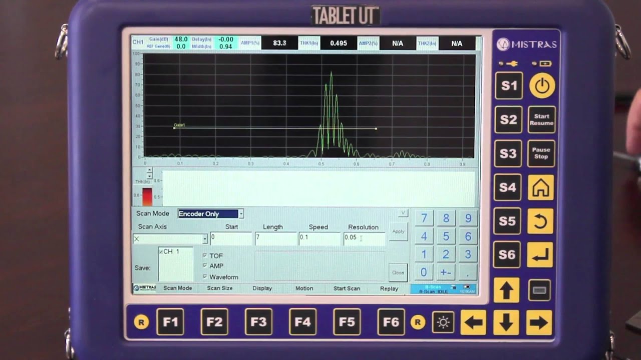 Tablet UT™ Tutorial: B-Scan - YouTube
