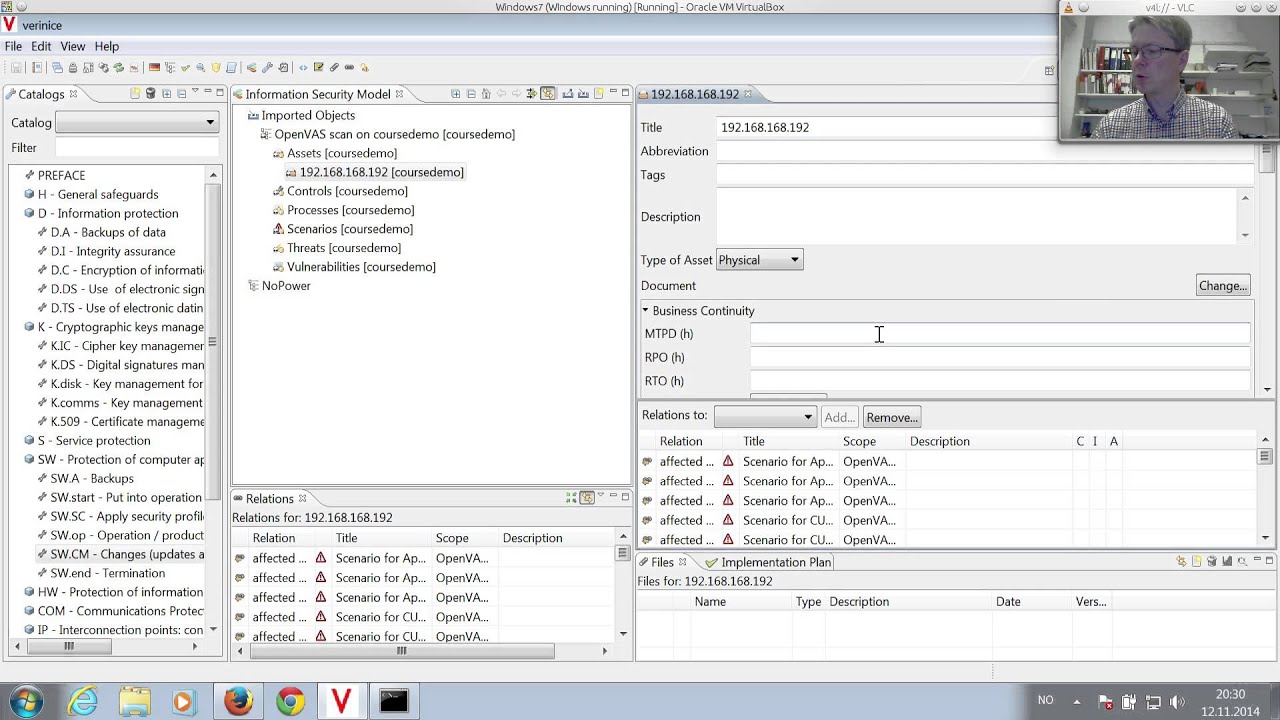 16 Importing an OpenVAS Vulnerability scan into Verinice - YouTube