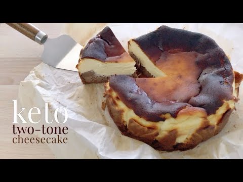 Keto Two-Tone Cheesecake - YouTube