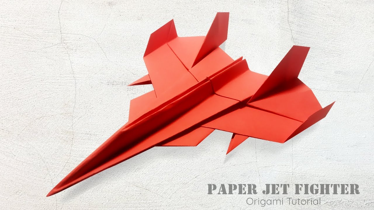 How to Make a Paper Fighter Jet - Easy Origami Tutorial - YouTube