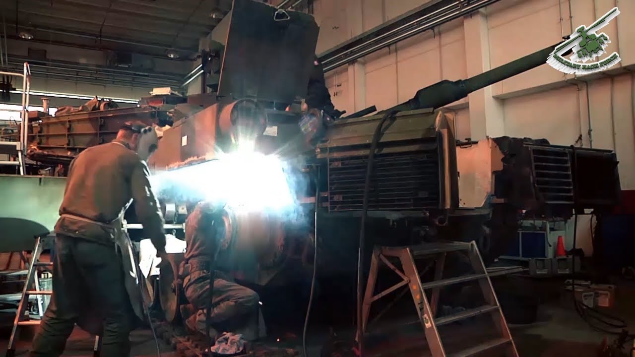 How the U.S Army Repairs M1 Abrams Tanks - YouTube