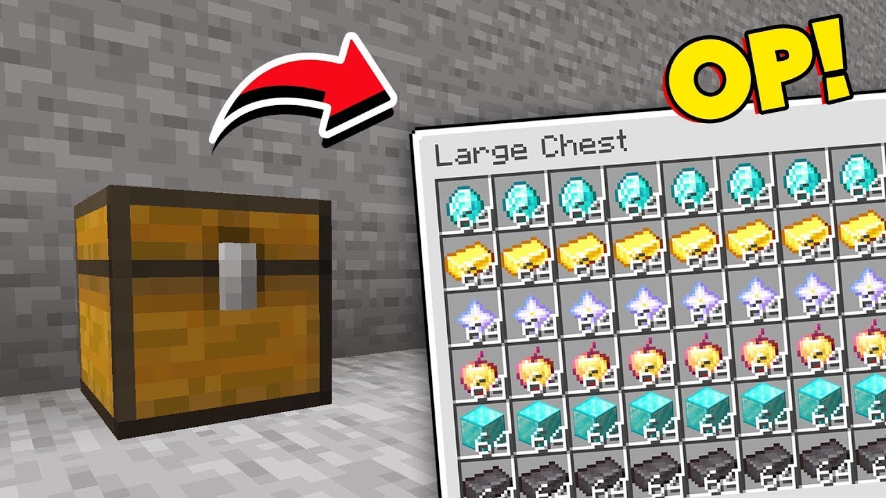 Minecraft, But Chest Gives UNLIMITED OP Items - YouTube