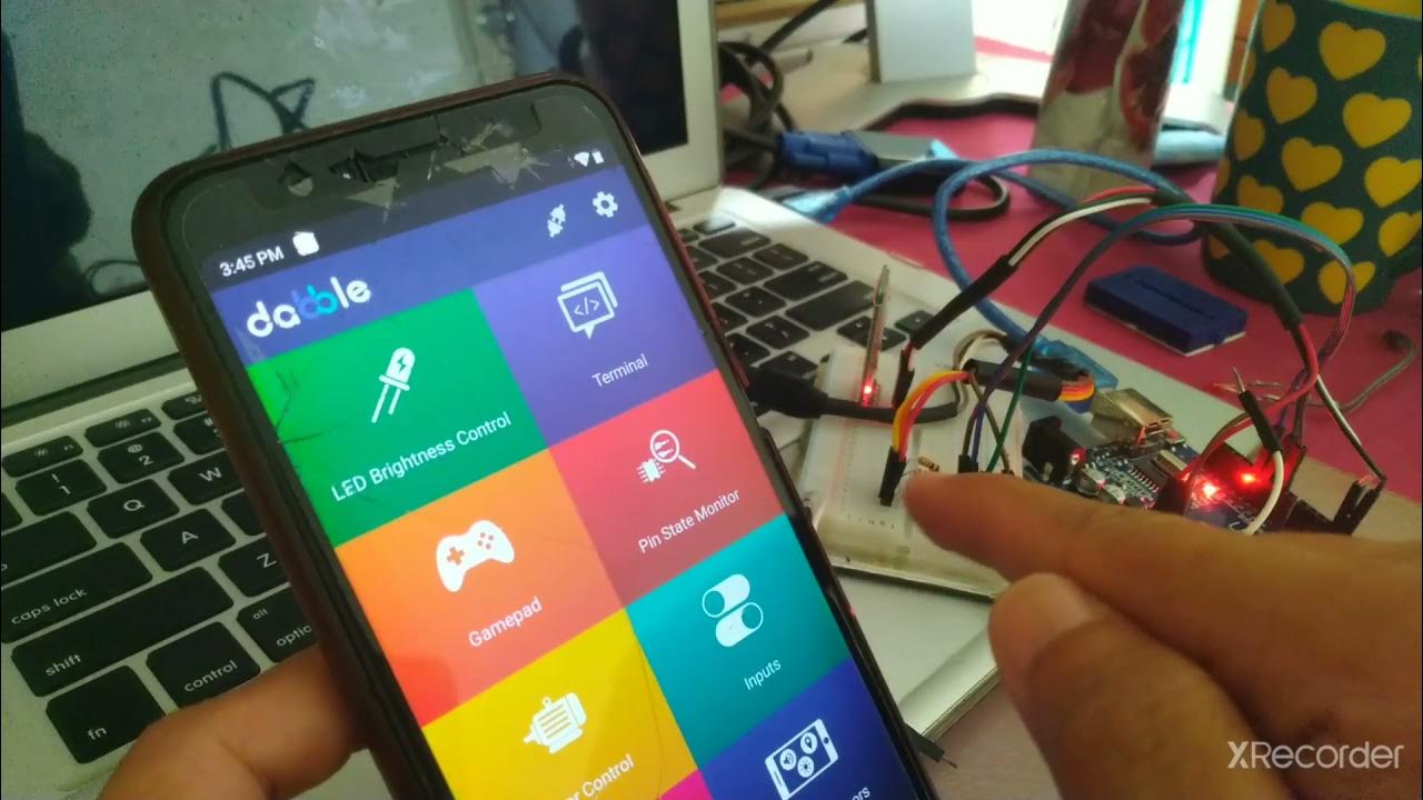 Control RGB led using voice via bluetooth HC-05 and Dabble - YouTube