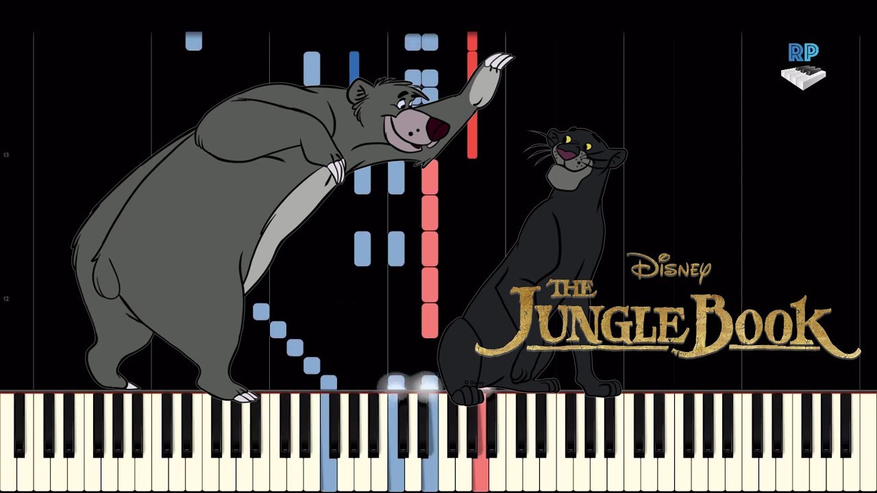 Disney's The Jungle Book - I wanna be like you - Synthesia Piano ...