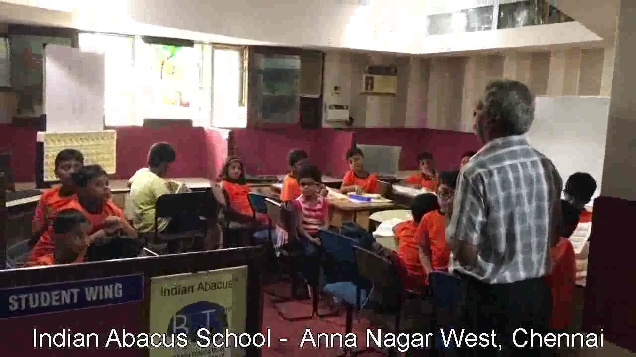 Indian Abacus class room Anna Nagar west - YouTube