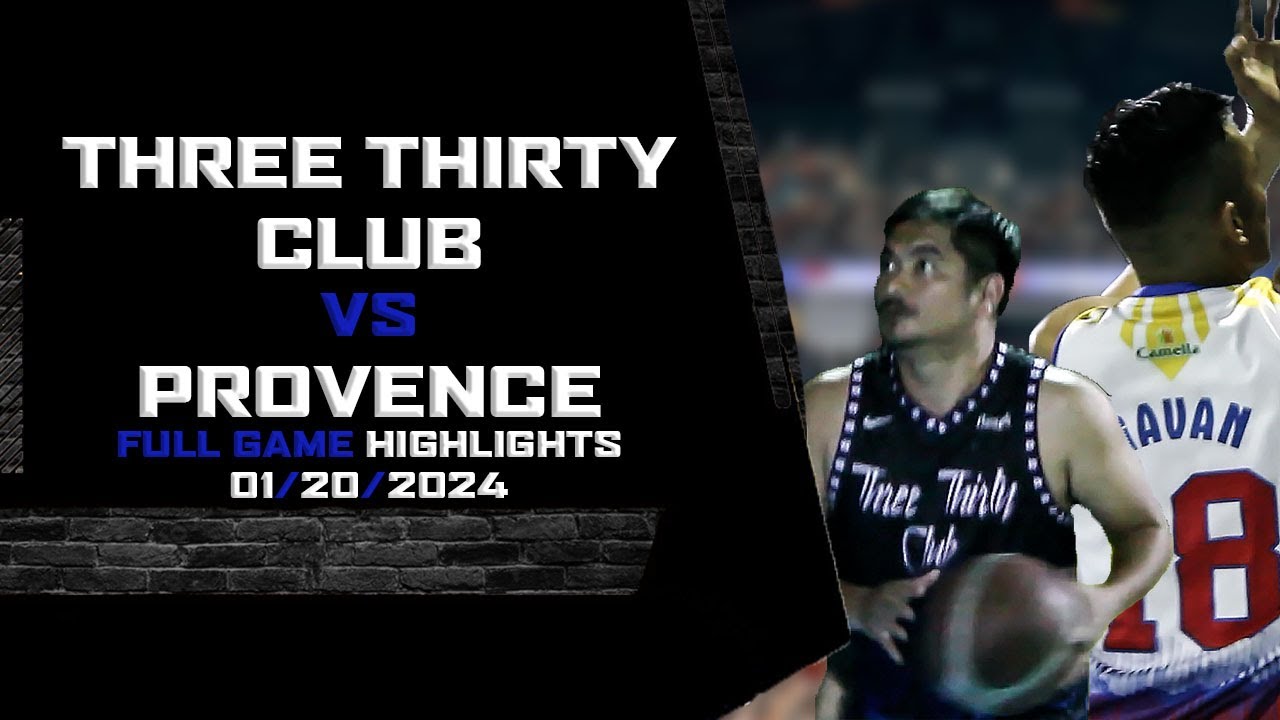 Three Thirty Club vs Provence | Full Game Highlights | 01/20/2024 - YouTube