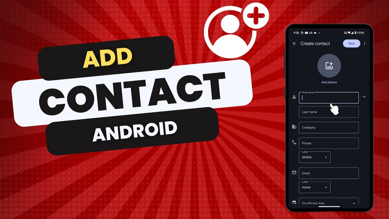 How to Add a Contact on Android - YouTube